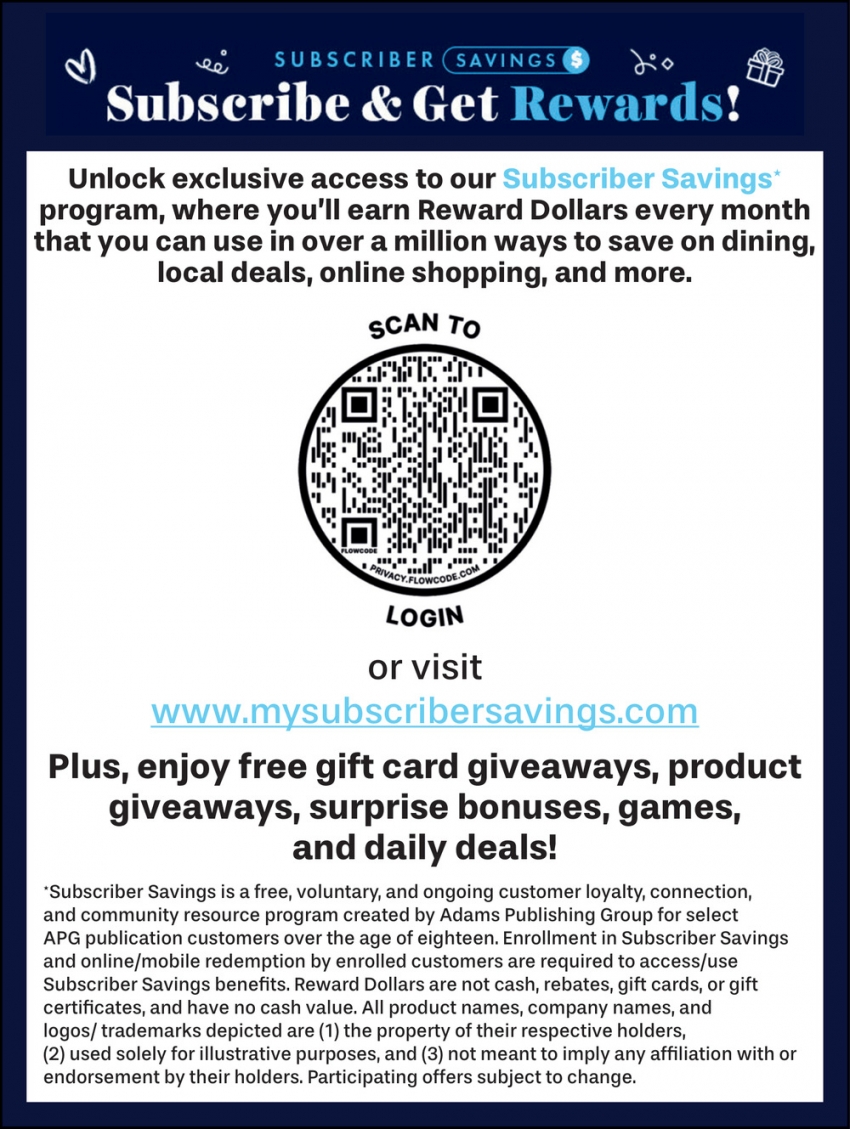 Subscribe & Get Rewards!, ECM Subscriber Services, Eden Prairie, MN